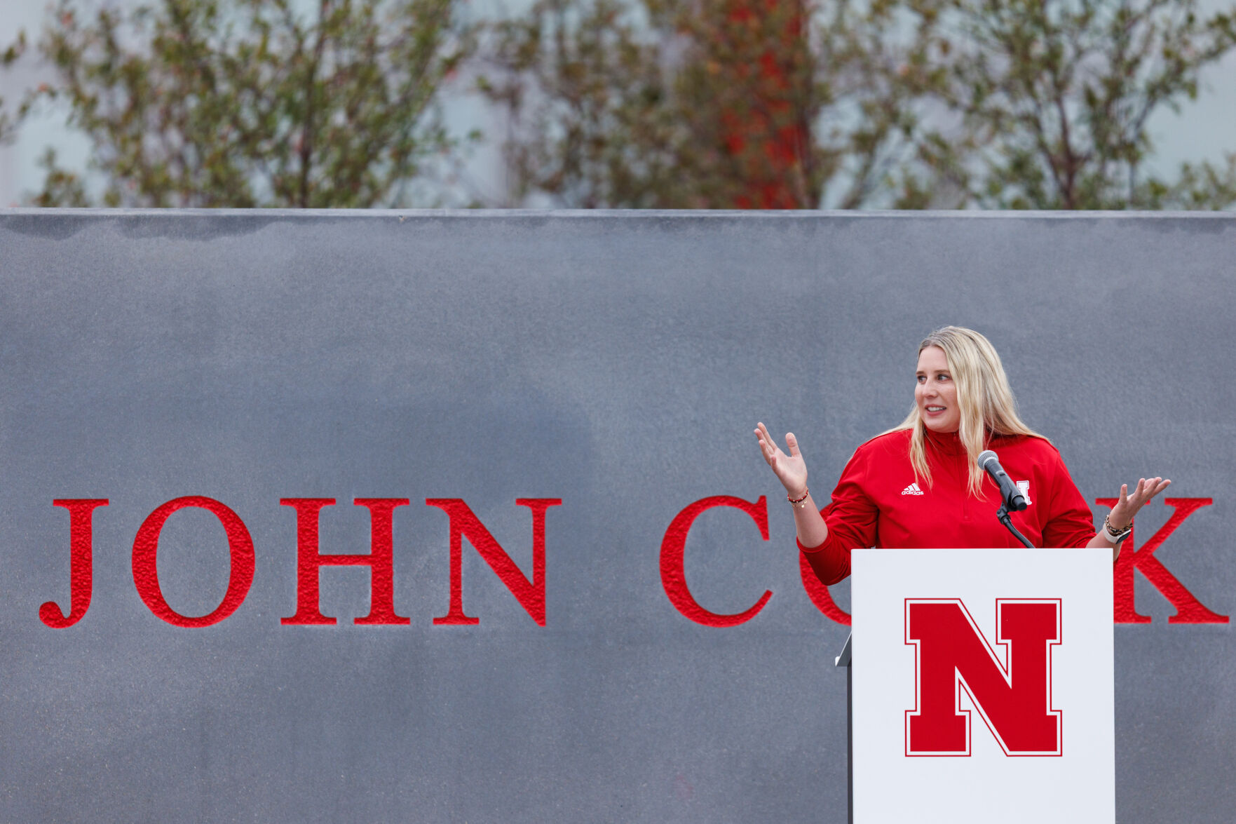 Nebraska honors John Cook with statue at Devaney Center