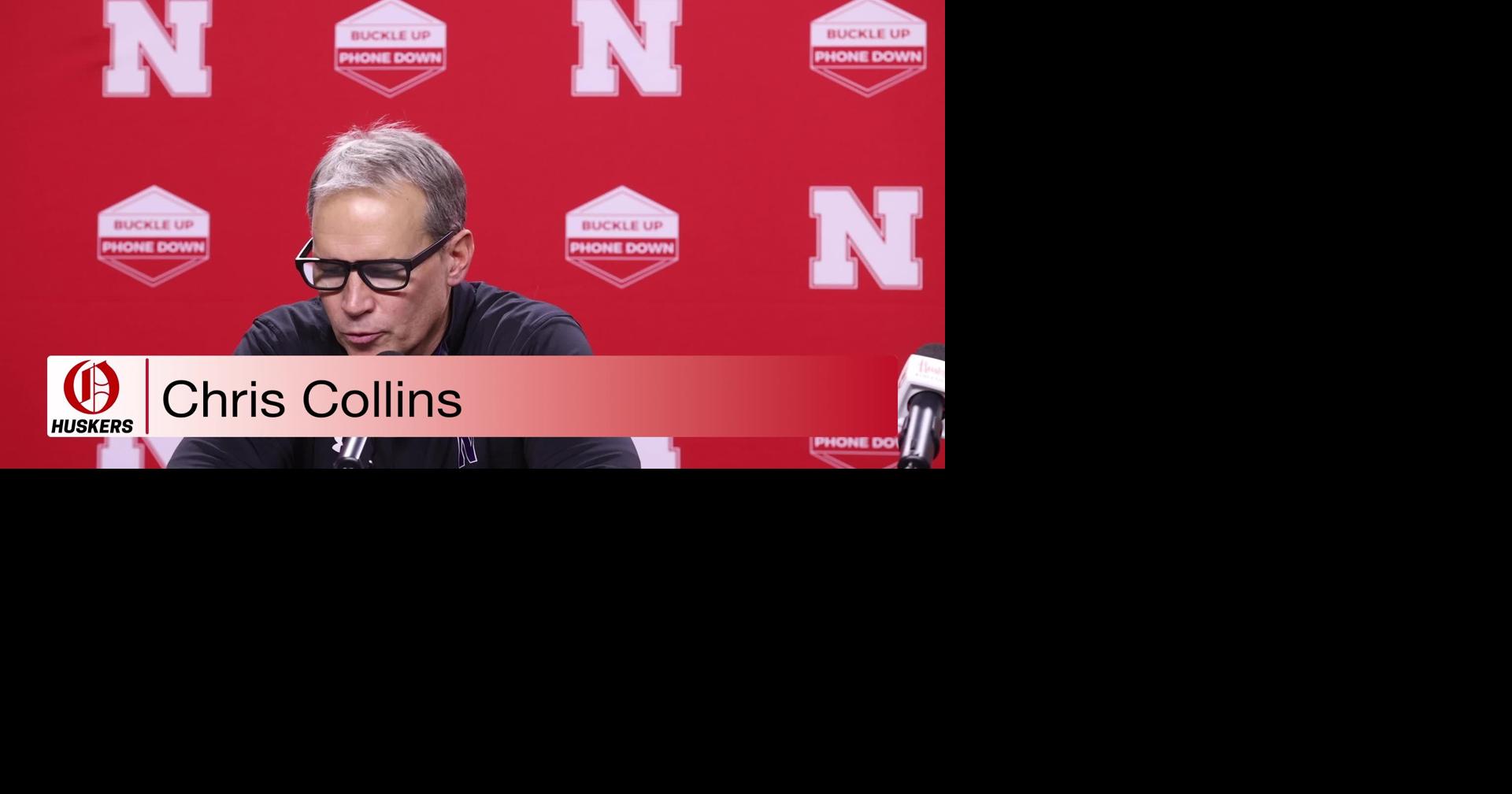 Northwestern's Chris Collins after loss to Nebraska