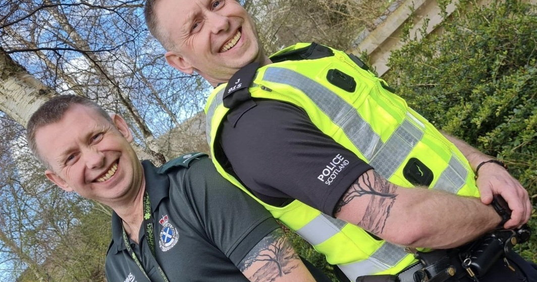 Identical twins celebrate over 20 years in emergency services ...