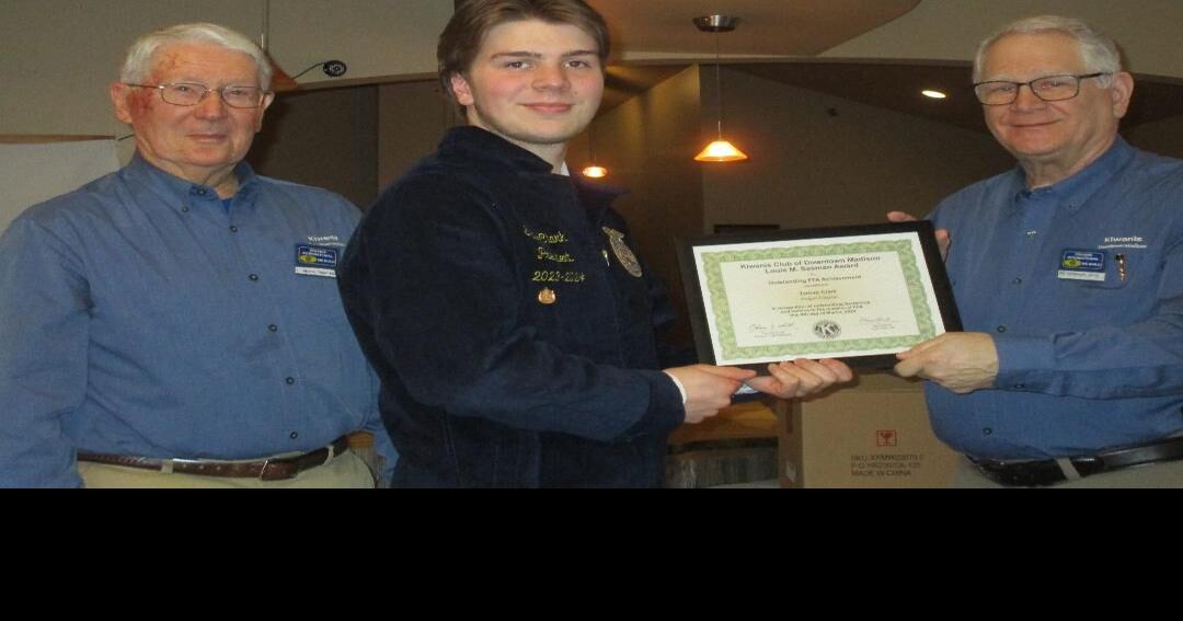 Tanner Clark receives Louis M. Sasman Award | Community ...