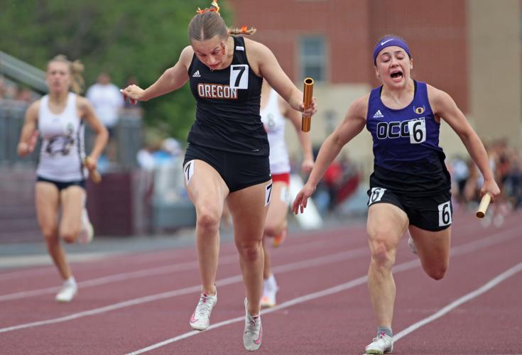 Girls track: Oregon trio finds missing piece, podiums in 400 relay at ...