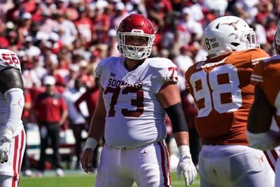 OU football: Sooners center Andrew Raym leaves game against Iowa State ...