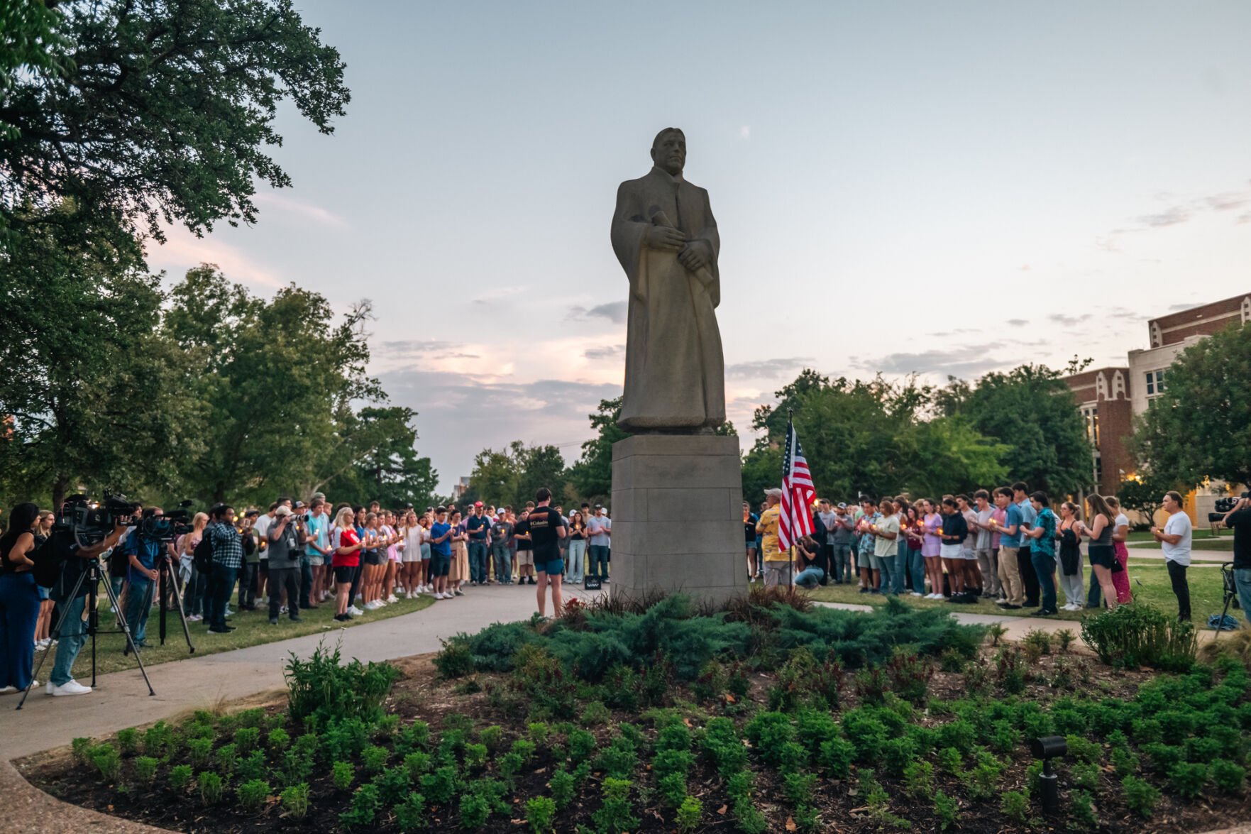 OU Turning Point USA honors Charlie Kirk with vigil | News | oudaily.com