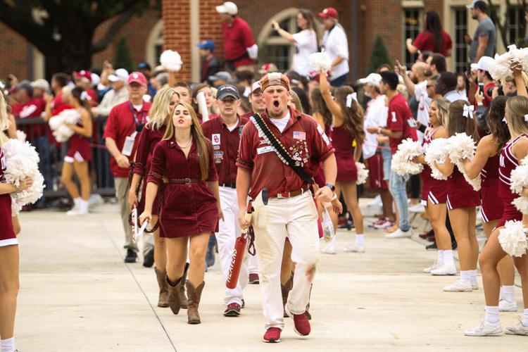OU football: Sooners arrive at Walk of Champions before UCLA game ...