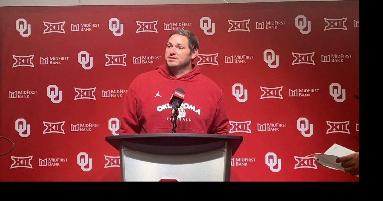 OU football: OU offensive coordinator Jeff Lebby after the Sooners' win ...