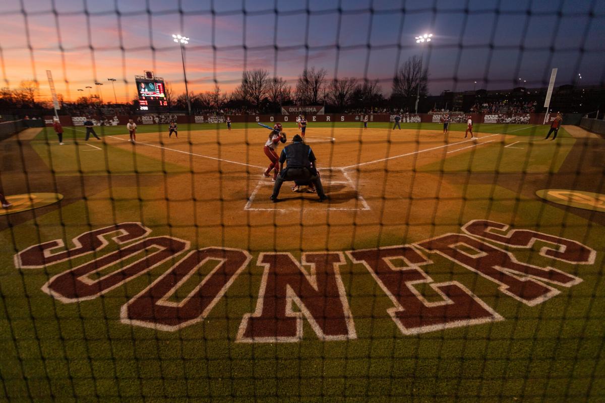 softball field sunset