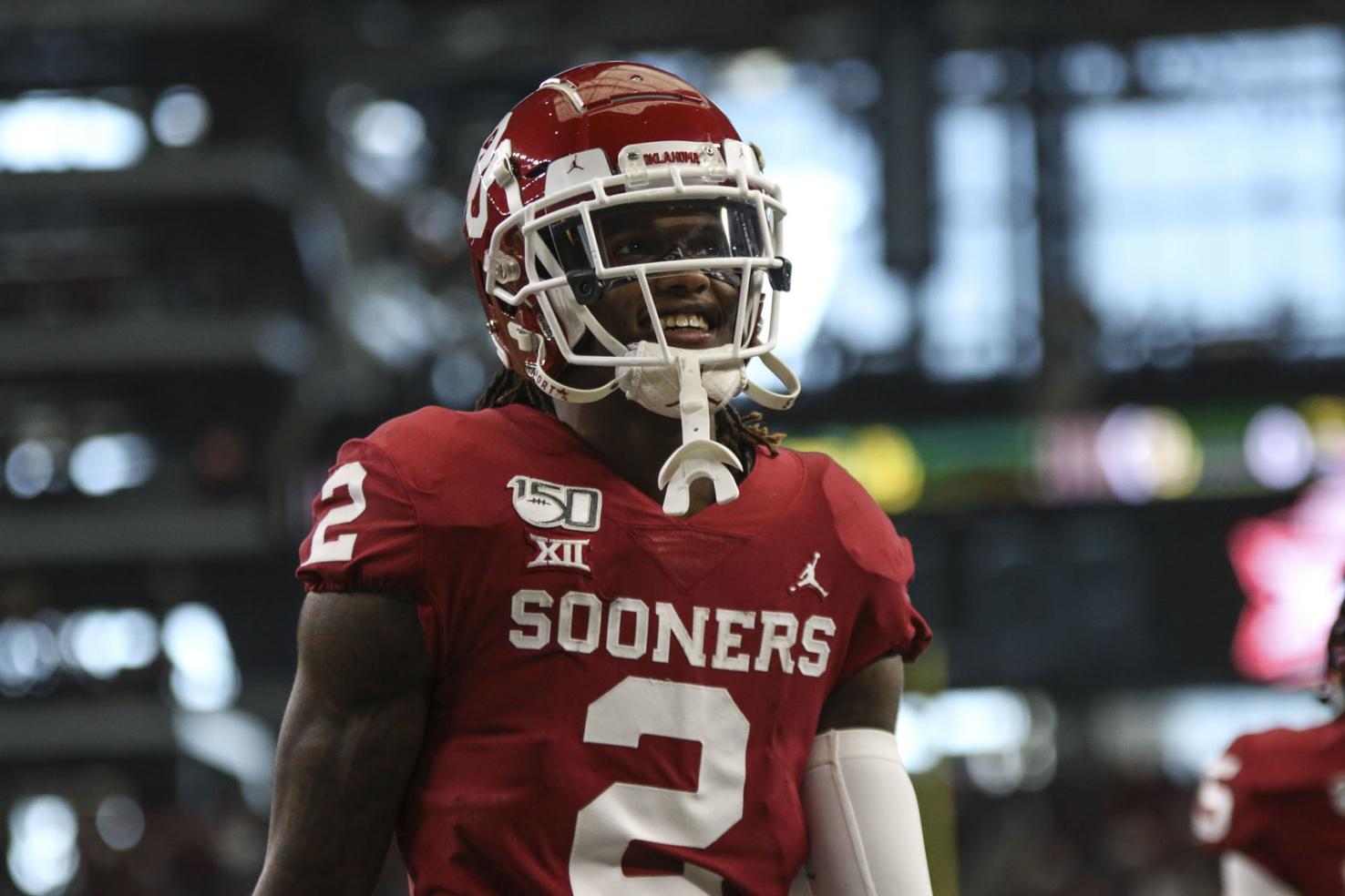 OU football: CeeDee Lamb makes touchdown catch, racks up 104 yards in ...