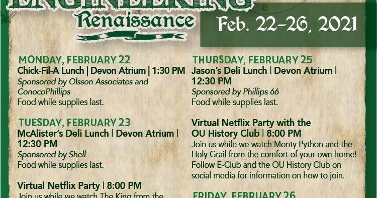OU Engineers’ Club to host annual E-Week featuring special event with ...