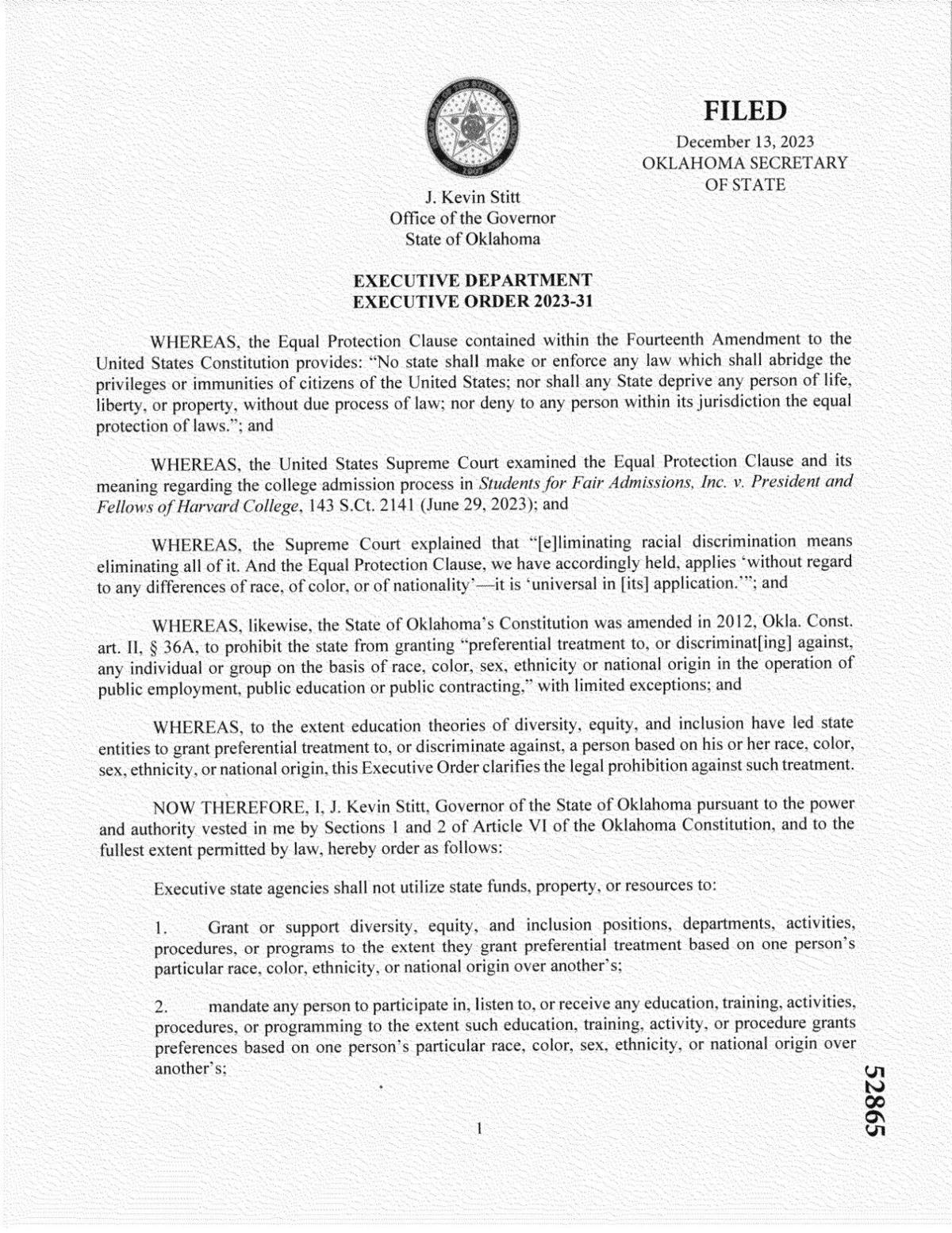 Stitt orders review of DEI in higher ed, OU reaffirms values | News ...