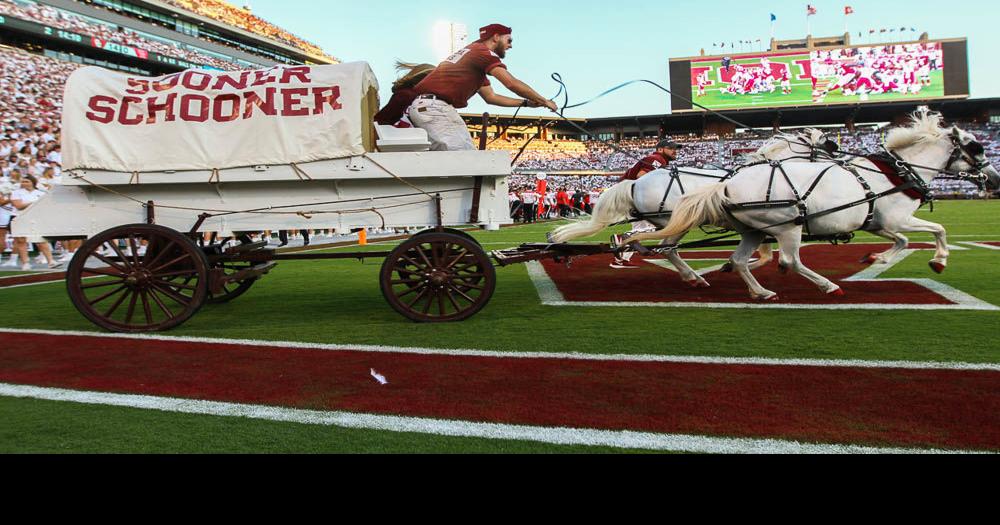 OU football: Sooner Schooner goes on field ahead of Sooners vs Baylor ...