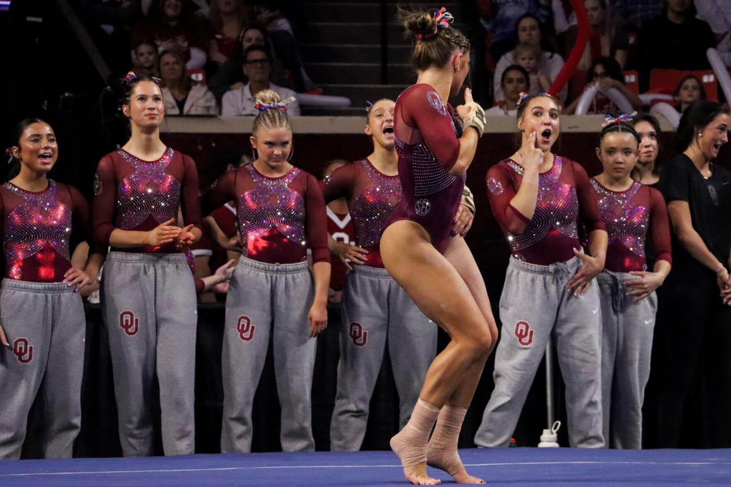 Oklahoma women's gymnastics defeats Kentucky 197.825-197.225 | Sports ...