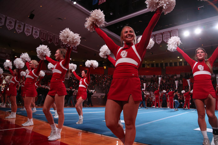 Homecoming groups perform at Rah! Rally in Lloyd Noble Center (photos ...