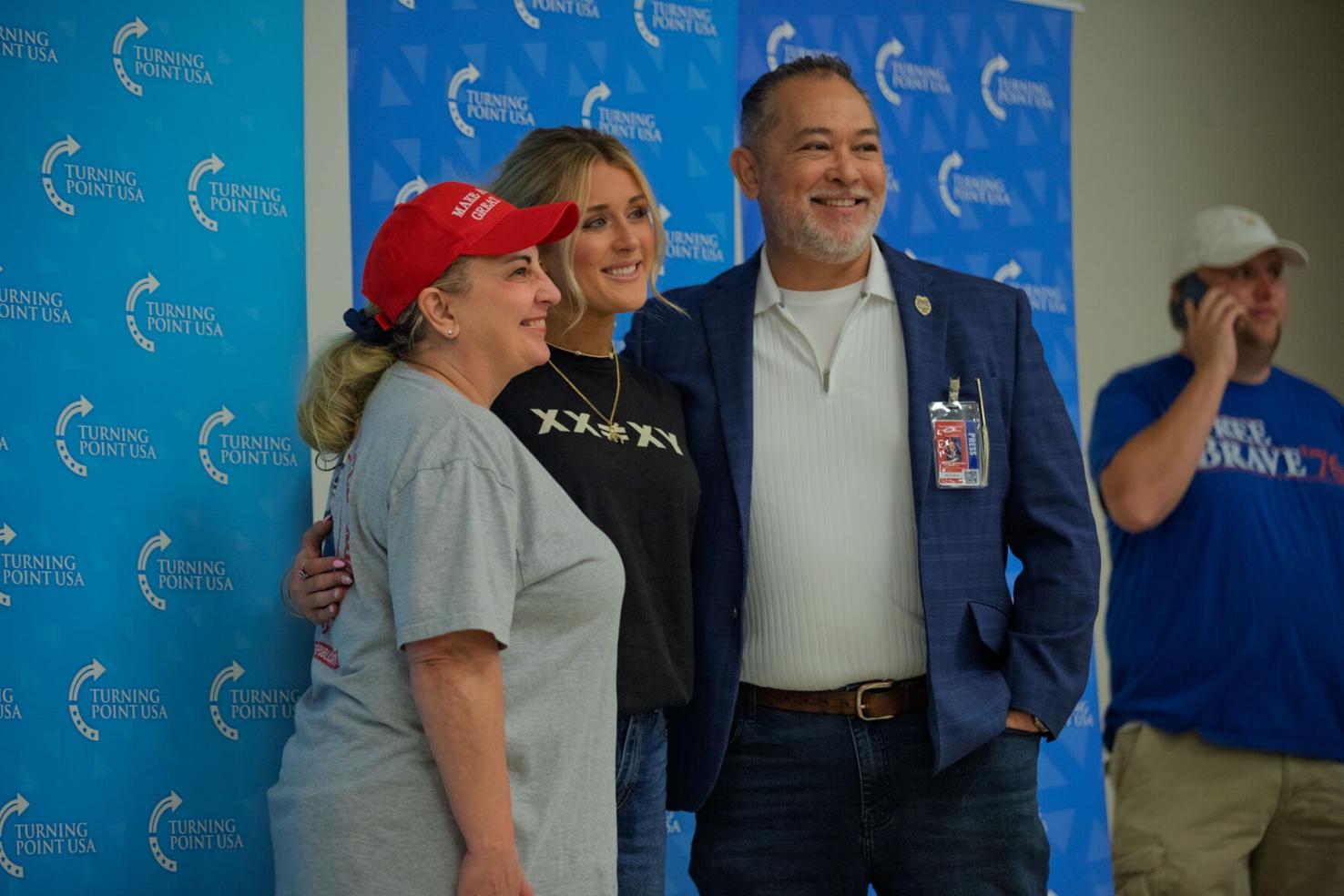 Conservative activist Riley Gaines speaks at OU amid protest | News ...