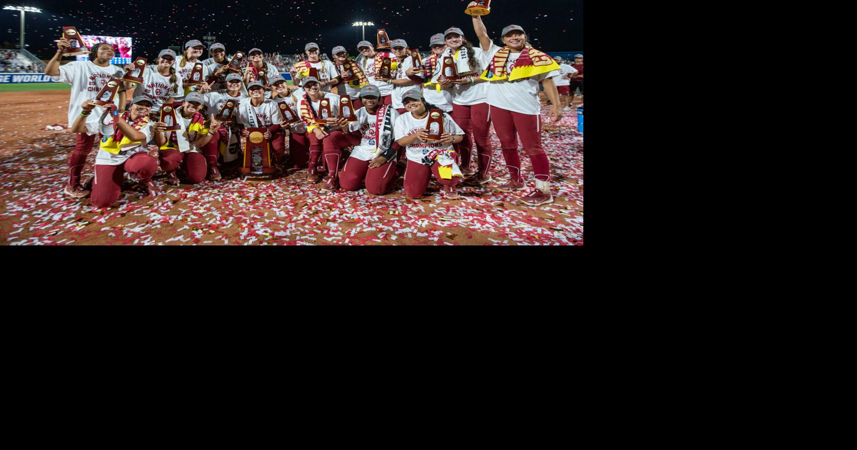 WCWS PHOTOS: OU softball celebrates 3rd consecutive national ...