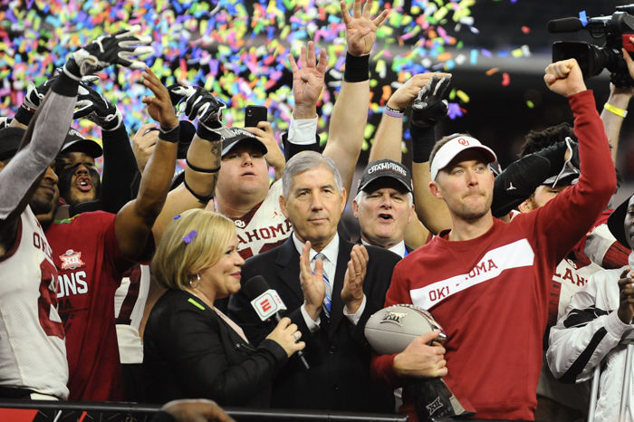 OU football: Sooners celebrate Big 12 Championship win against Texas ...