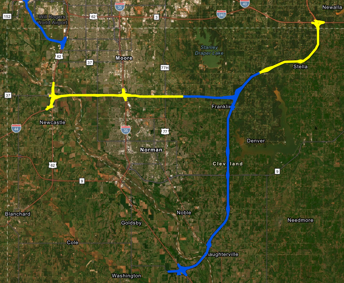 OTA Access East-West Connector, South Extension preliminary design maps ...