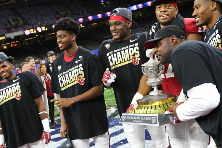 Oklahoma football: Sooners celebrate Sugar Bowl win in trophy ceremony ...