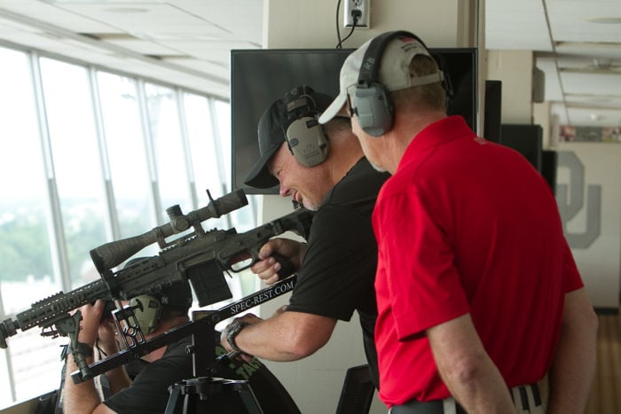 OU football: Sniper training in Gaylord Family-Oklahoma Memorial ...