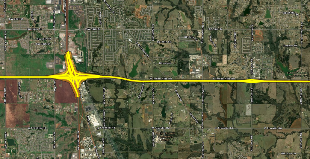 OTA Access East-West Connector, South Extension preliminary design maps ...