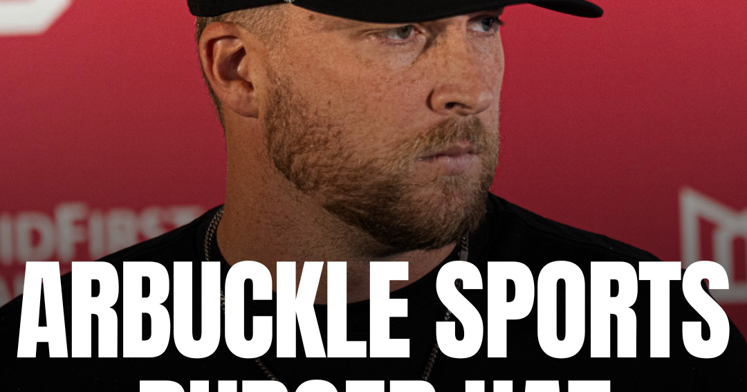 OU offensive coordinator Ben Arbuckle sports hat featuring Jaren Kanak ...