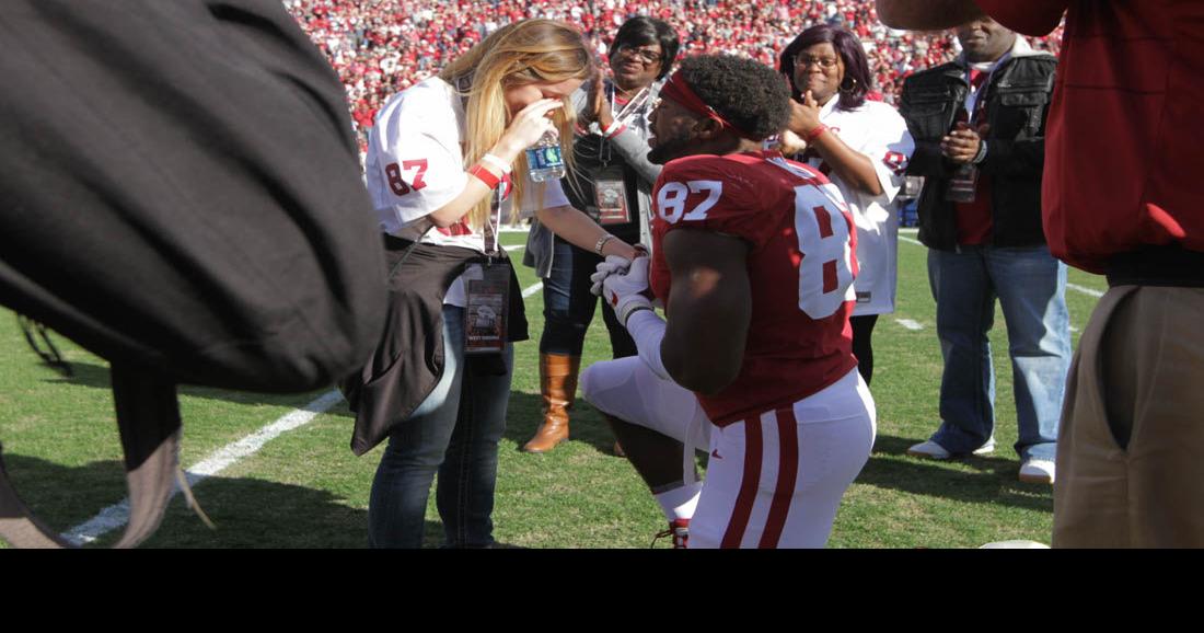 Oklahoma football: DJ Ward proposes to girlfriend during senior day ...