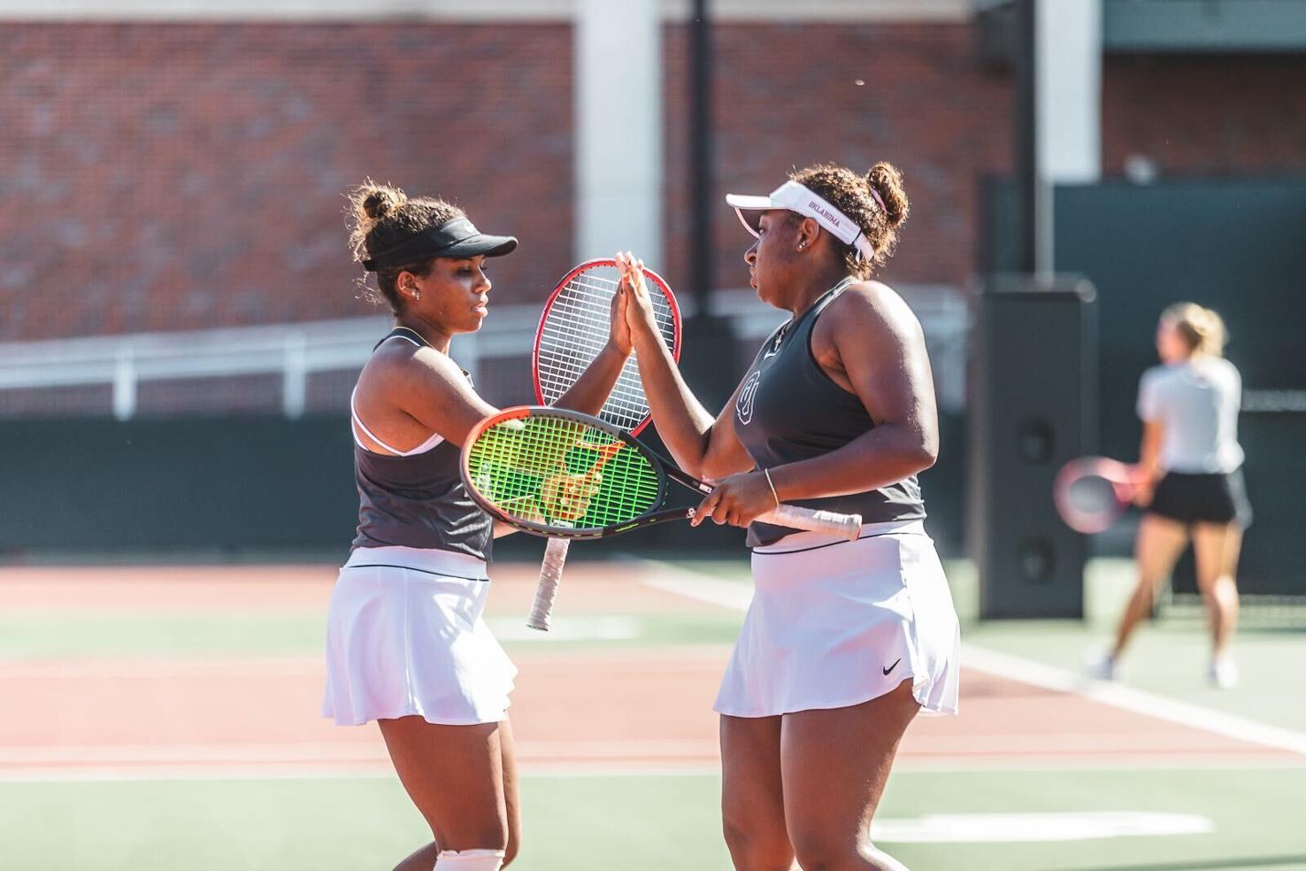OU women's tennis: Layne Sleeth, Alexandra Pisereva rally to help No ...