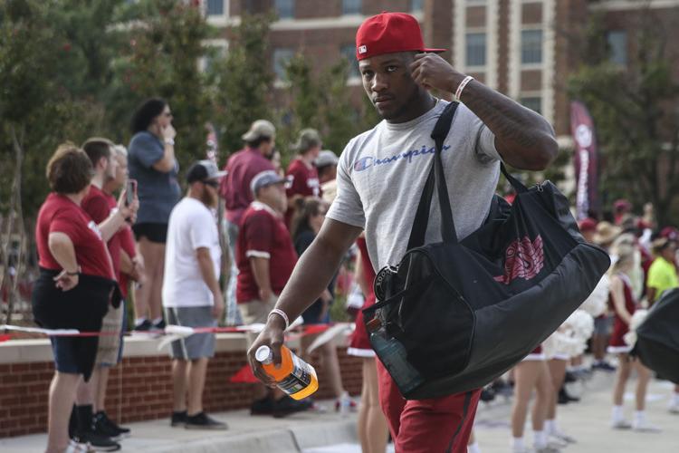 OU football: Sooners arrive at Walk of Champions before Texas Tech game ...
