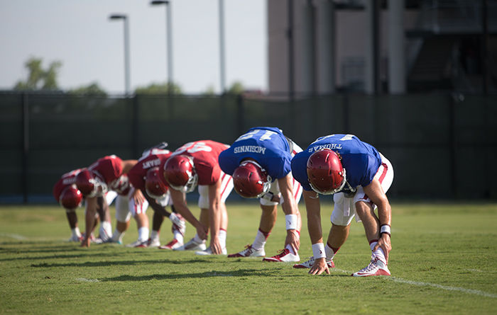 Sooners go through drills at 2015 fall camp | Gallery | oudaily.com