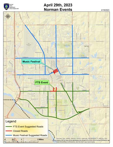 Norman announces road closures, parking information ahead of Norman ...