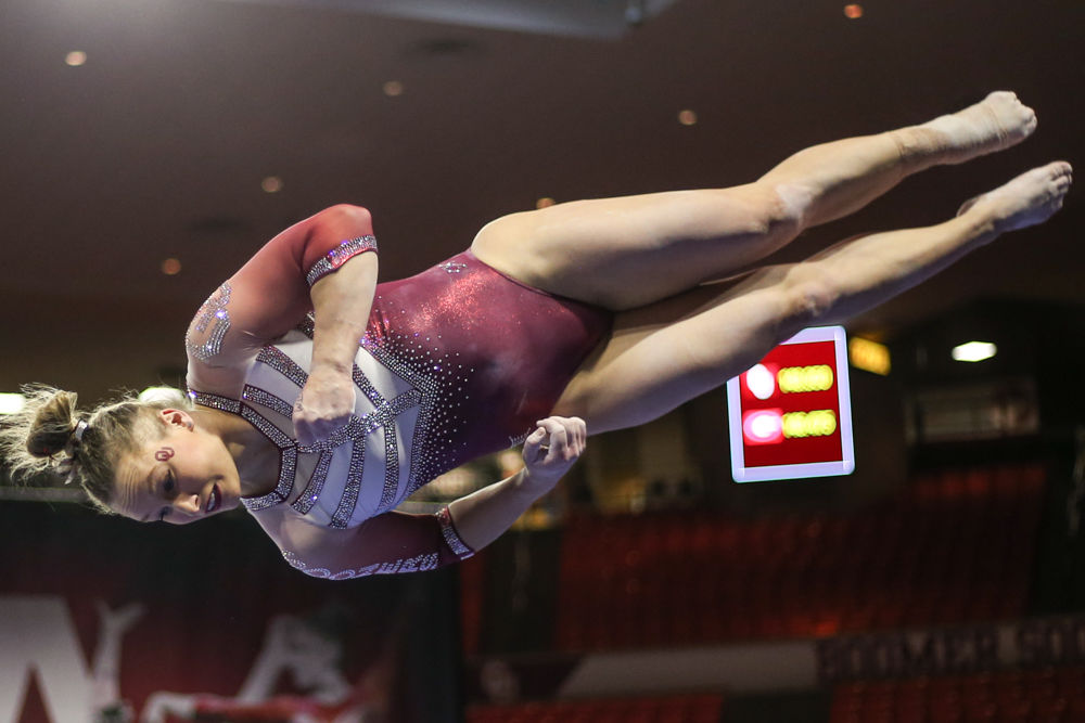 OU women's gymnastics: Sooners defeat Georgia in home opener (photos ...