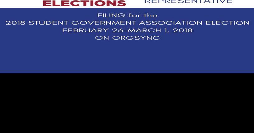 SGA congressional representative positions open for applicants | News ...