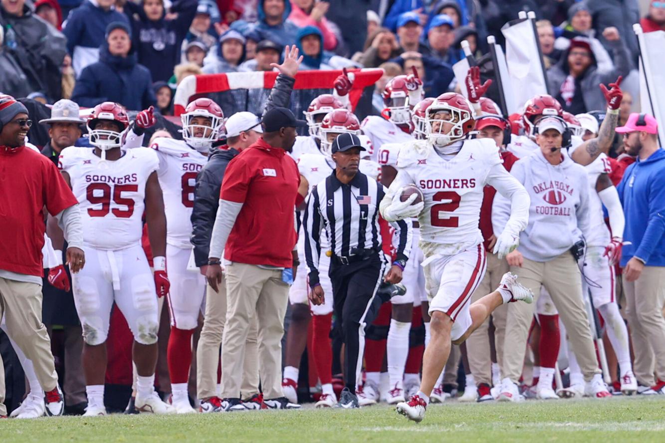 Billy Bowman named Big 12 Defensive Player of the Week after 100-yard pick-6 against BYU ...