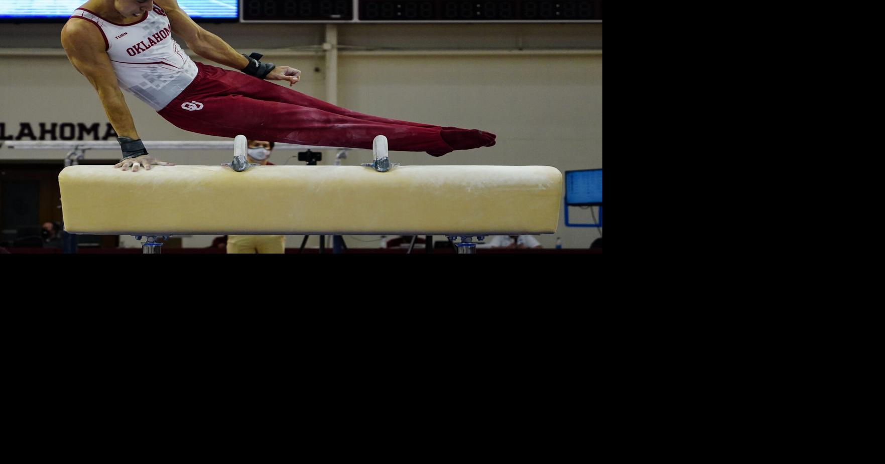 OU men's gymnastics: Sooners edge Stanford 407.700-407.500 to win Rocky ...