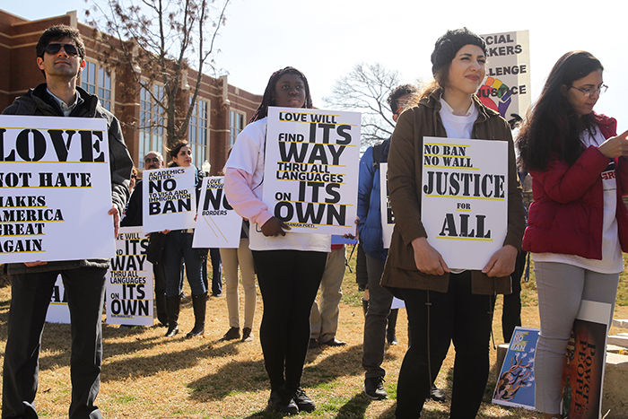 Academics United - No to Visa and Immigration Ban protest | Gallery ...