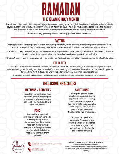 Combatting loneliness, Muslim students at OU celebrate Ramadan together ...