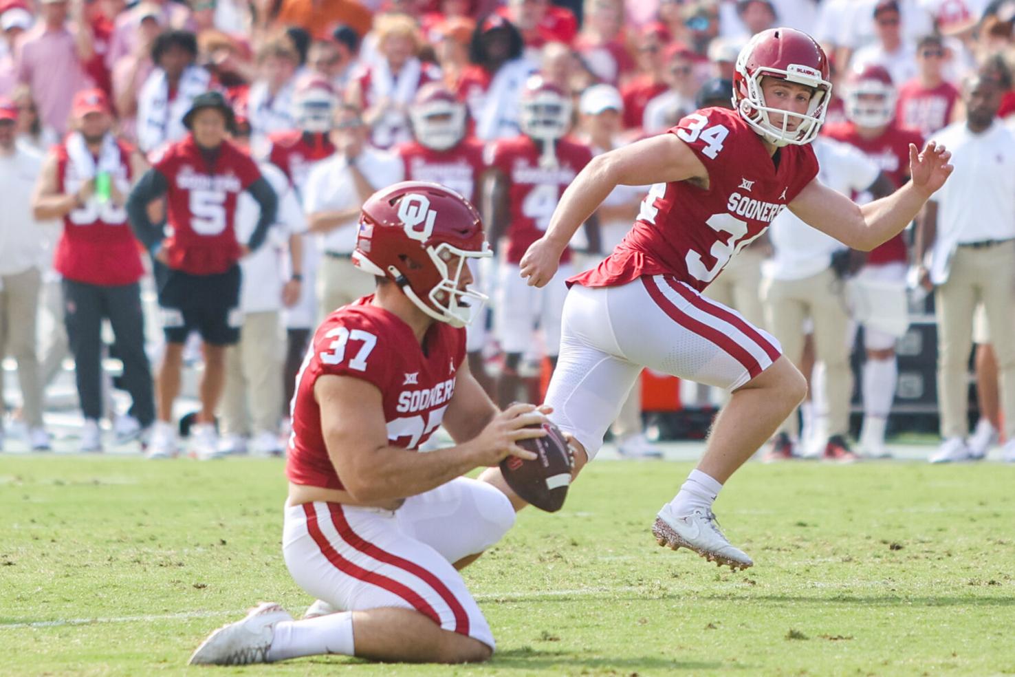 OU football: Sooners punter Michael Turk named Big 12 Newcomer of the ...