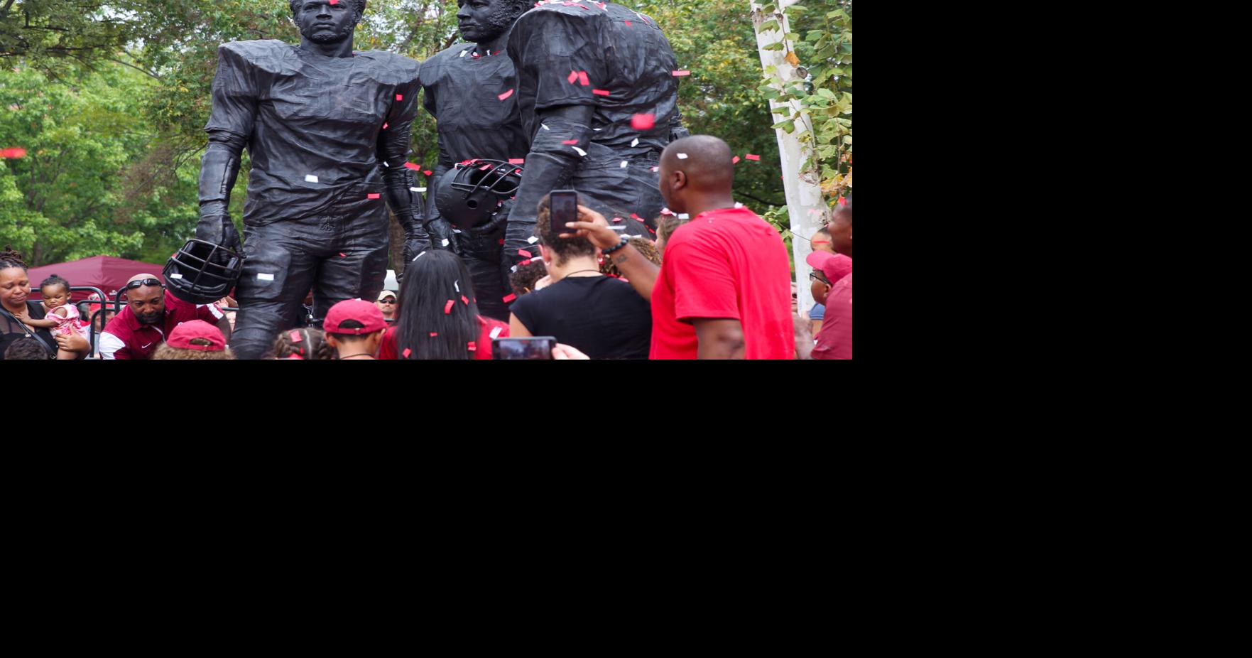 PHOTOS: OU football unveils Selmon brothers' statue ahead of Kansas ...