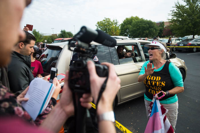 Westboro Baptist Church protests at OU's National Weather Center ...