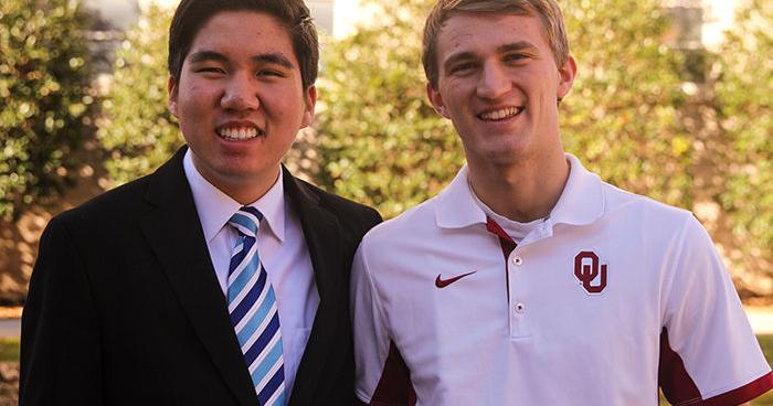 SGA President Daniel Pae, Vice President Michael Lutter react to ...