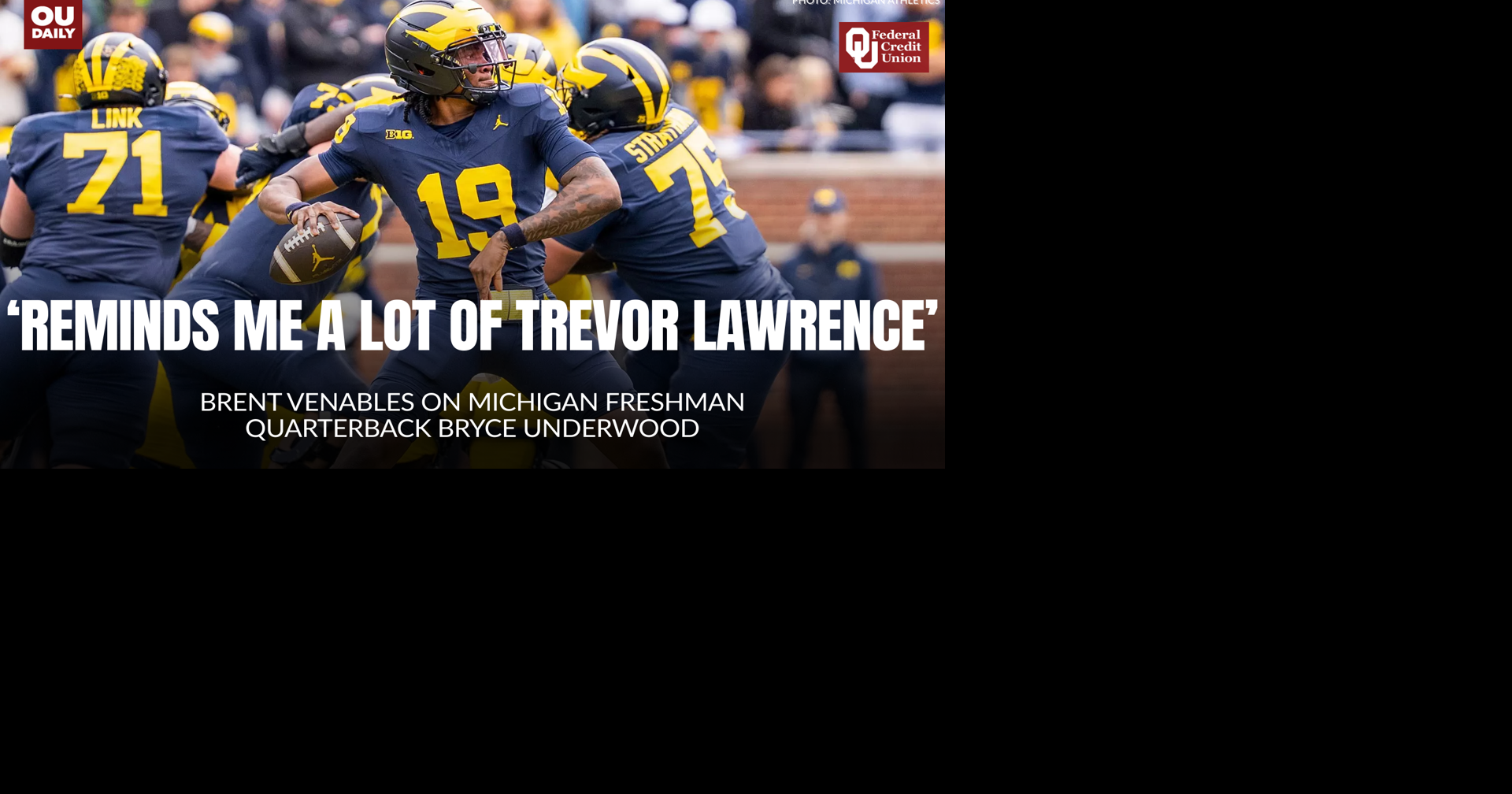 Brent Venables compares Michigan quarterback to former Clemson ...
