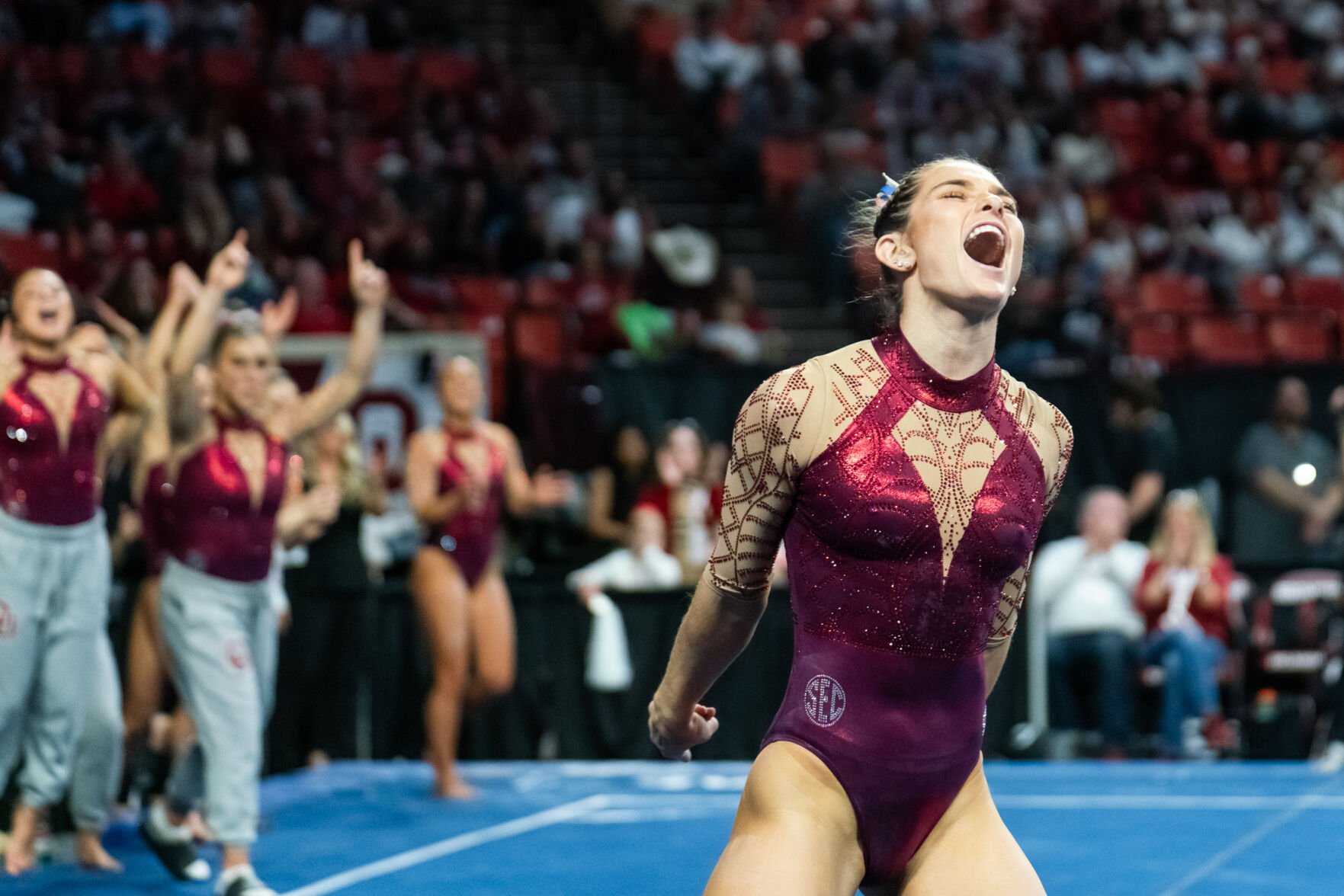 OU women's gymnastics defeats No. 5 Florida | Sports | oudaily.com
