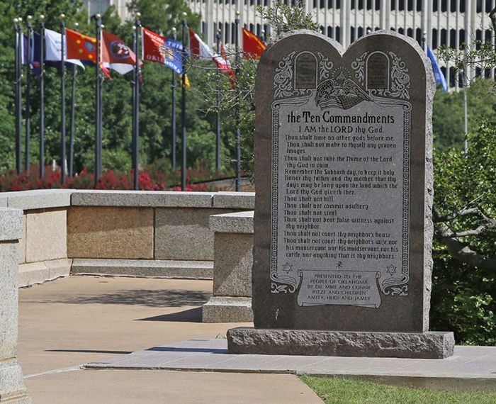 Workers removing Ten Commandments from Oklahoma Capitol | News ...