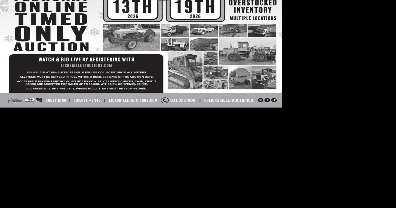 We’re not your average auction company. | Auctions | overtoncountynews.com