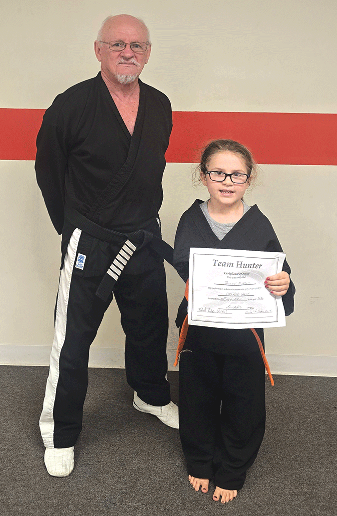 Rylee Merrill was recently promoted to orange belt | Sports ...