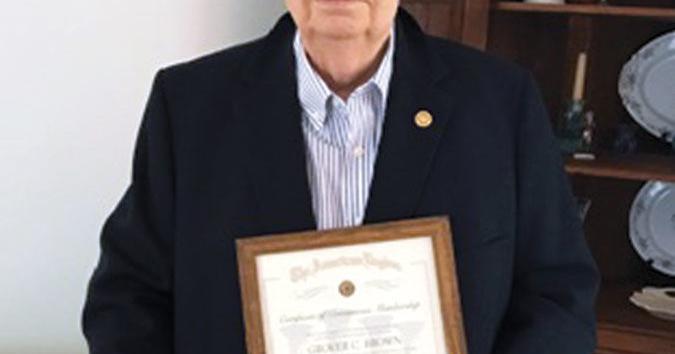 Grover Brown honored by American Legion | News | overtoncountynews.com