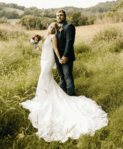 Miss Caitlin Strode and Mr. Brayden Hall exchanged wedding vows ...
