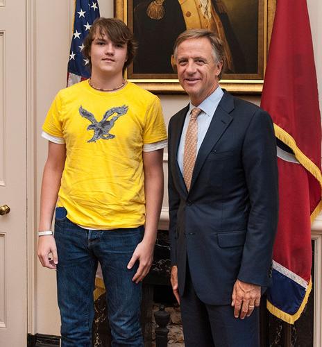 Donovan Harvey meets with Governor Haslam at Capitol | Local & State ...