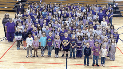 HES holds “Purple Out” for Mrs. Jackson | Schools | overtoncountynews.com