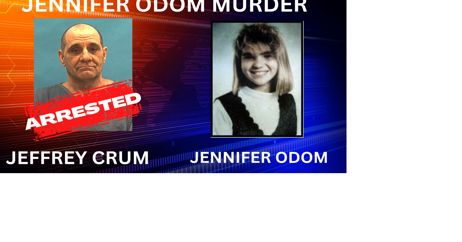 Man arrested for 1993 Dade city Jennifer Odom Cold case | Pasco News ...