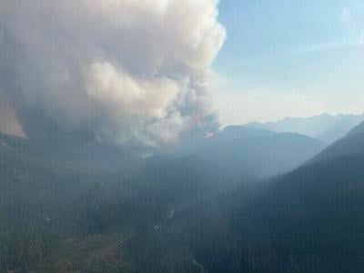 Blue Mt. Wildfire now 55 ha in size | News | pentictonherald.ca